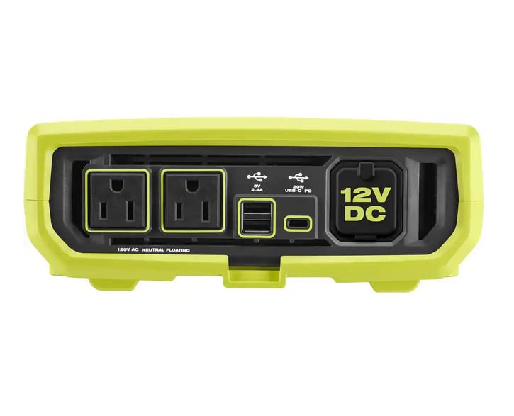 RYOBI ONE+ 18V 800-Watt Max 12V Automotive Power Inverter with Dual USB Ports - RYi8030AVNM