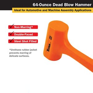 Titan 63164 64 oz. (4lb) Dead Blow Hammer Orange