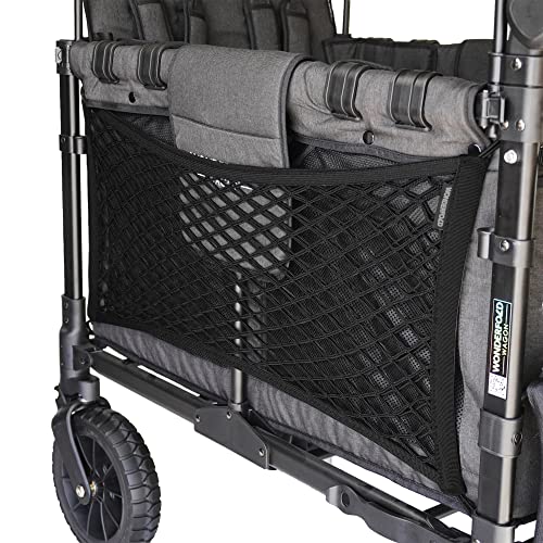 WONDERFOLD Heavy Duty Stroller Wagon Cargo Net for Extra Storage Space Featuring Super Stretchable Netting and Large Storage Capacity Pocket (Compatible with All W-Series Models) for Truck