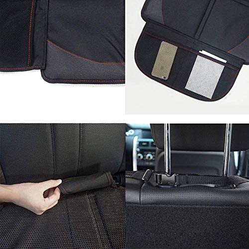 Car Seat Protector, 2 Pack Large Auto Car Seat Protectors for Child Car Seat, Thick Carseat Seat Protector with Organizer Pockets