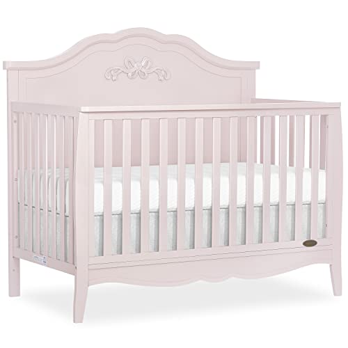 SweetPea Baby Jasmine 4-in-1 Convertible Crib,Blush Pink