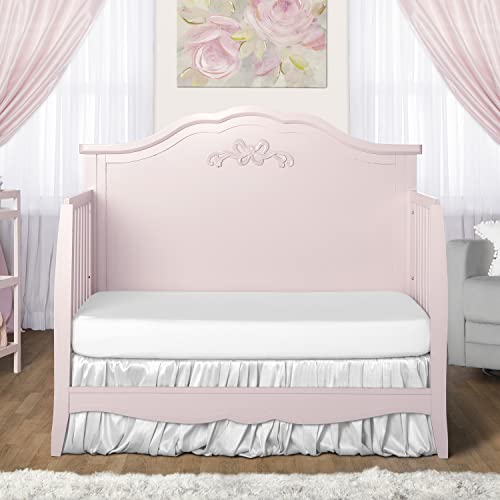 SweetPea Baby Jasmine 4-in-1 Convertible Crib,Blush Pink