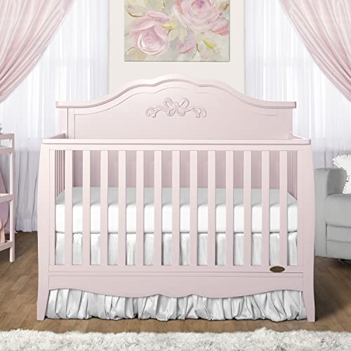 SweetPea Baby Jasmine 4-in-1 Convertible Crib,Blush Pink