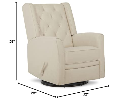 Evolur Linda Glider/Swivel Reclining Easy Assembly Chair, Shell