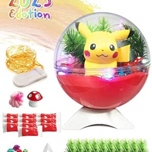 Make Your Own Night Light Kit for Kids - Light-Up Easter Egg Terrarium Craft Kit for Pokemon - Arts & Crafts Activities Kit - Bedroom Decoration Easter Gifts for 4 5 6 7 8-12 Year Old Kids- Yellow