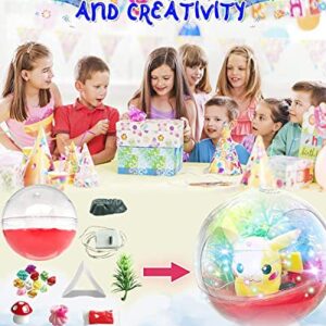 Make Your Own Night Light Kit for Kids - Light-Up Easter Egg Terrarium Craft Kit for Pokemon - Arts & Crafts Activities Kit - Bedroom Decoration Easter Gifts for 4 5 6 7 8-12 Year Old Kids- Yellow