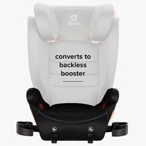 Diono Monterey 2XT Latch 2 in 1 High Back Booster Car Seat with Expandable Height & Width, Side Impact Protection, 8 Years 1 Booster, Black