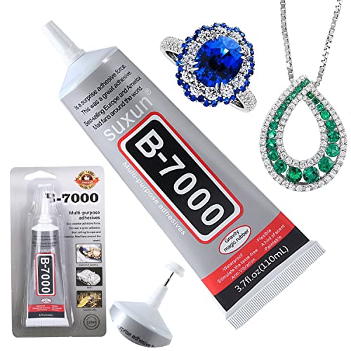 B7000 Rhinestone Glue for Crafts DIY 110ml Multi-Function Clear Jewelry Glue for Jewelry Making Super Adhesive for Phone Screen Repair(3.72 FL.OZ)