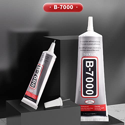 B7000 Rhinestone Glue for Crafts DIY 110ml Multi-Function Clear Jewelry Glue for Jewelry Making Super Adhesive for Phone Screen Repair(3.72 FL.OZ)