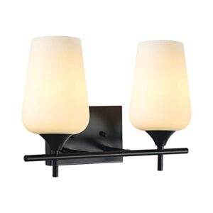 tribesigns 2-light black modern/contemporary vanity light