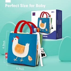 Newborn Toys Baby Toys 3-6 Months High Contrast Baby Books 0-6 Months Crinkle Touch Feel Books Infant Toys 0-3 Months Tummy Time Toys 0-3-6 Months Baby Sensory Toys Baby Boy Gifts Girl Shower Gifts