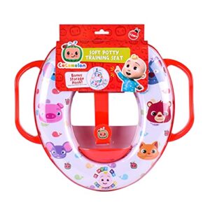 sunny days entertainment cocomelon soft potty training seat, red