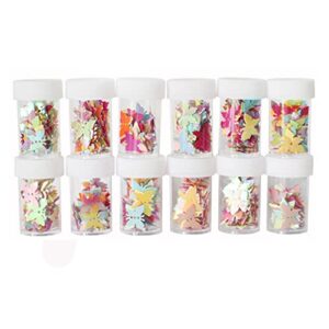 Crafts Crafts Crafts Crafts Crafts 12 Bottles Glitter Sequins DIY Shiny Colorful Spangles for Arts and Crafts Crafts Crafts Crafts