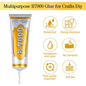 B7000 Rhinestone Glue Clear, Multi-Function Super Jewelry Glue for Craft DIY Jewelry Phone Screen Repair