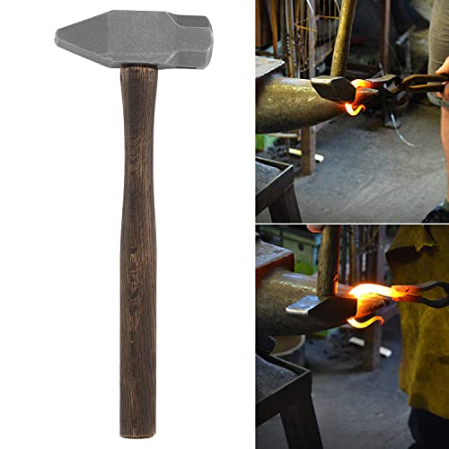 Blacksmithing 4LB Bladesmith Handmade Forge Hammer Anvil Hammer Metal Forged Knife Making Blacksmith Forging Tools