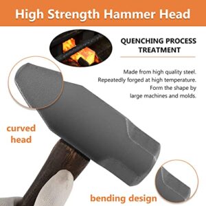 Blacksmithing 4LB Bladesmith Handmade Forge Hammer Anvil Hammer Metal Forged Knife Making Blacksmith Forging Tools