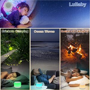 White Noise Machine for Sleeping Baby Adults, winshine Sound Machine Kids Night Light 32 High Fidelity Soothing Sounds & 7 Colors Light, Timer Feature, Headphones Jack Sleep Noise Maker