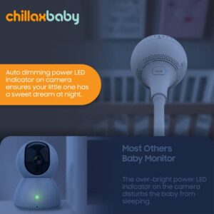 Chillax Giraffe Pro Smart Baby Monitor – WiFi Baby Monitor with Full HD 1080p Camera and 4.3” Video Parent Unit, Privacy Protection Switch, Auto Dimming LED, Gooseneck, 2-Way Audio, Night Vision