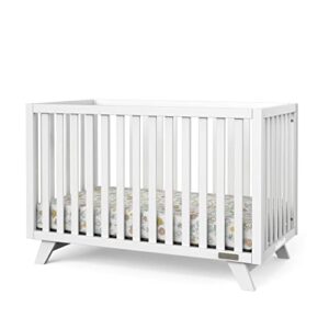 child craft soho 4-in-1 convertible crib, matte white