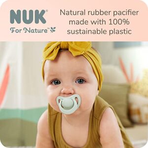 NUK for Nature™ Natural Rubber Pacifier, 4-Pack, Neutral, 0-6M