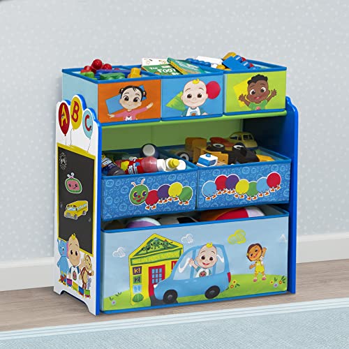 Delta Children Design & Store 6 Bin Toy Storage Organizer - Greenguard Gold Certified, CoComelon