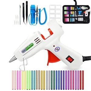 gogopanda 40w glue gun set electric heat hot melt crafts repair tool professional diy 110v (color glue stick4)