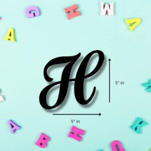 FRESHe BOGLETS - Decorative Bogg Bag Alphabet Lettering - Personalize your Bag with 3D Printed Alphabet letters (H, Small)