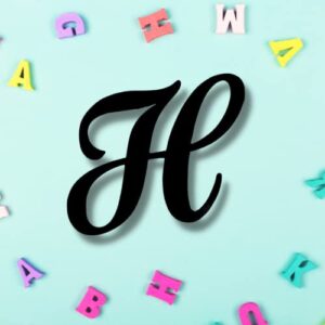 FRESHe BOGLETS - Decorative Bogg Bag Alphabet Lettering - Personalize your Bag with 3D Printed Alphabet letters (H, Small)