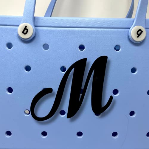 FRESHe BOGLETS - Decorative Bogg Bag Alphabet Lettering - Personalize your Bag with 3D Printed Alphabet letters (M, Small)