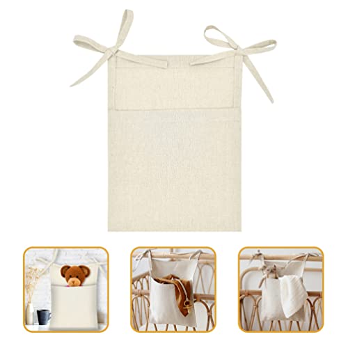 DOITOOL Baby Bedside Hanging Storage Bag: Baby Diaper Caddy Nursery Organizer for Clothing Diapers