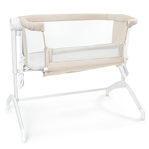 Baby Delight Beside Me Wink Organic Bassinet | Bedside Sleeper | 7-Position Height Adjustment | Organic Oat