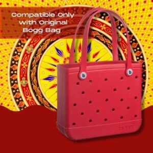 BOGLETS - Organizer Compartment Charm Accessory Compatible with Bogg Bags - Keep Sunglasses or Sunscreen Handy with your Tote Bag - Fits on the Inside or Outside of the Bag (Yellow)