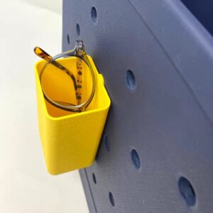 BOGLETS - Organizer Compartment Charm Accessory Compatible with Bogg Bags - Keep Sunglasses or Sunscreen Handy with your Tote Bag - Fits on the Inside or Outside of the Bag (Yellow)