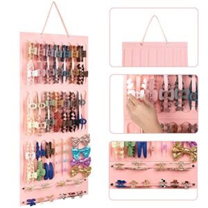 JOYMOMO Hanging Hair Claw Clips Holder Large Capacity Hair Clip Organizer Storage Display for Wall,Door,Closet（Without Claw Clips）