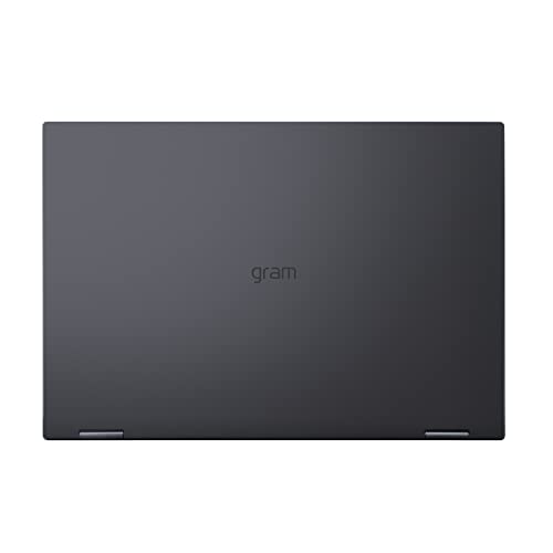 LG gram (2022) 14T90Q 2-in-1 Tablet Laptop, 14" (1920 x 1200) IPS Display, Intel Evo 12th Gen i7 1260P Processor, 16GB LPDDR5, 1TB NVMe SSD, FHD Webcam, WiFi 6E, Thunderbolt 4, Windows 11, Black