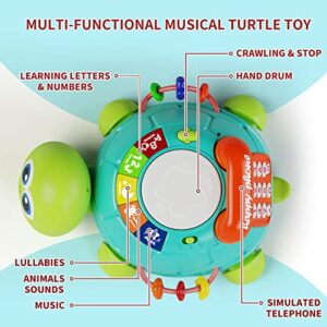 Letapapa Baby Toys 6 to 12 Months, Crawling Baby Toy for 12-18 Months, Musical Turtle Toy with Light & Sound, Educational Toy Birthday Easter Gift for Infant 3 4 5 6-12-18 Month 1 2 Year Old Baby