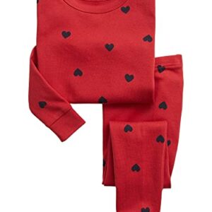 GAP Baby Girls Pajama Set, Sp Red Heart, 6-12 Months US