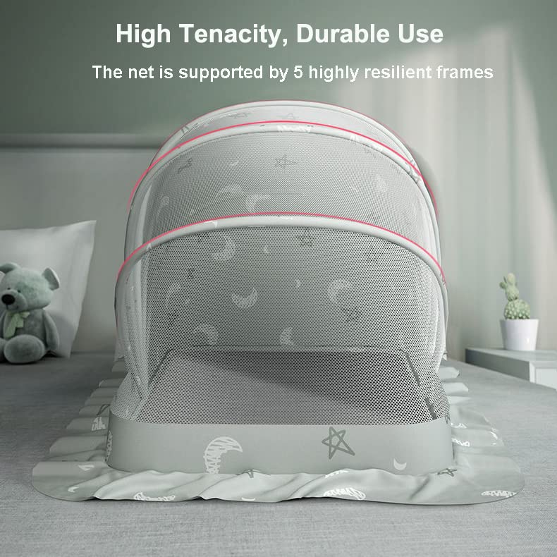 Baby Mosquito Net Bed Tent Kids Portable Folding Crib Cover Breathable Foldable Cots Bottomless Crib Net Sun Shelter