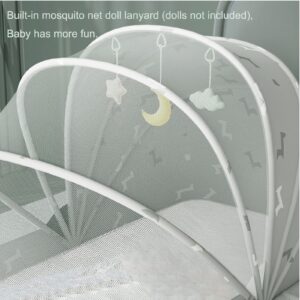 Baby Mosquito Net Bed Tent Kids Portable Folding Crib Cover Breathable Foldable Cots Bottomless Crib Net Sun Shelter