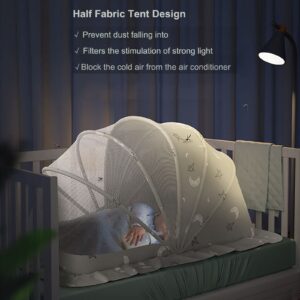 Baby Mosquito Net Bed Tent Kids Portable Folding Crib Cover Breathable Foldable Cots Bottomless Crib Net Sun Shelter