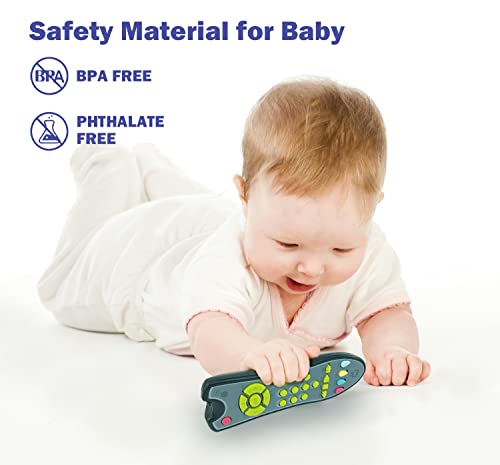 CCYYZZ Baby Remote Control Toy, Musical Toy with Light and Sounds, Learning for 12 Months+ Infants, Toddlers, Babies, Multi-Language Development from Number 0-9 in English, French, Spanish (63533)