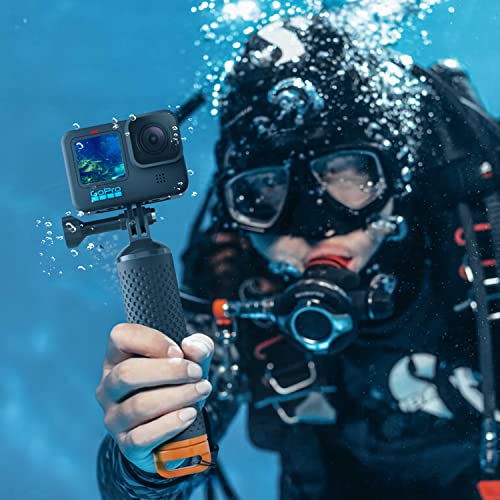 Sametop Floating Hand Grip Waterproof Handle Compatible with GoPro Hero 11, 10, 9, 8, 7, 6, 5, 4, Session, 3+, 3, 2, 1, Hero (2018), Fusion, Max, DJI Osmo Action Cameras (Blue)