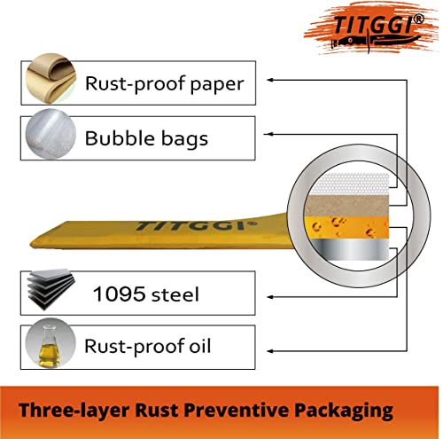 5 Pack 12"x1.5"x0.12" 1095 Steel Flat Stock with Strict Quality Standards, The Perfect Knife Making Steel for Professional & Hobbyist Use, Annealed High Carbon Steel for DIY Knife Making - by TITGGI……