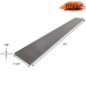 5 Pack 12"x1.5"x0.12" 1095 Steel Flat Stock with Strict Quality Standards, The Perfect Knife Making Steel for Professional & Hobbyist Use, Annealed High Carbon Steel for DIY Knife Making - by TITGGI……