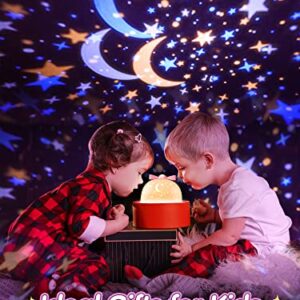 PIKOY Night Light, 6 Films 72 Modes Unicorn Projector Kids Room,Sound Machine Baby, 360° Rotation Lights Bedroom,Kawaii Gifts Girls