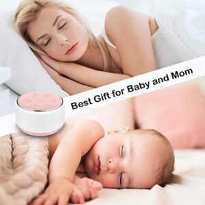 Sound Machine Baby for Sleeping – Portable White Noise Machine for Kids Adults with Night Light, 34 Soothing Noises, USB Rechargeable Sleep Machine for Nursery Lullaby