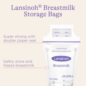 Lansinoh Breastfeeding Essentials for Nursing Moms: Nipple Cream, 48 Nursing Pads, 25 Breastmilk Storage Bags, 2 Hot & Cold Breast Therapy Packs, Silicone Breast Pump, 77 Pieces