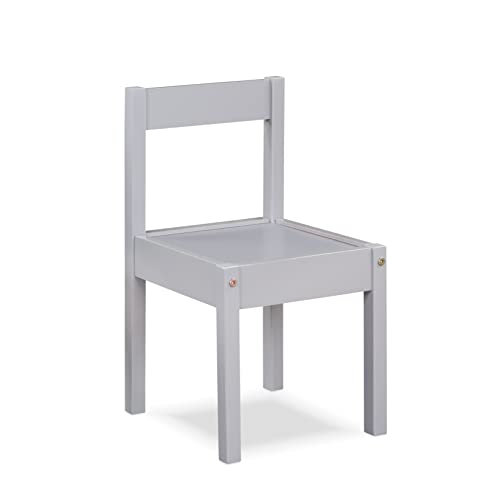 Olive & Opie Gibson 3-Piece Dry Erase Kids Table & Chair Set, Gray