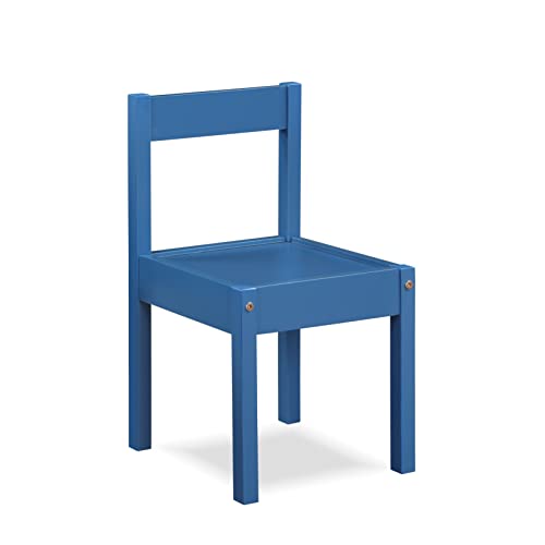 Olive & Opie Gibson 3-Piece Dry Erase Kids Table & Chair Set, Blue