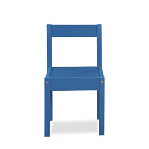 Olive & Opie Gibson 3-Piece Dry Erase Kids Table & Chair Set, Blue